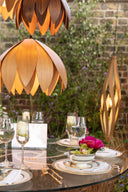 Handcrafted Oak & Walnut Lotus Bud Pendant Light | 2019 | Alex ...