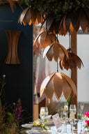 Handcrafted Oak & Walnut Lotus Bud Pendant Light | 2019 | Alex ...